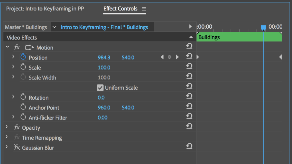 Keyframe L G H ng D n T o Keyframe Trong Adobe Premiere Ng i L m